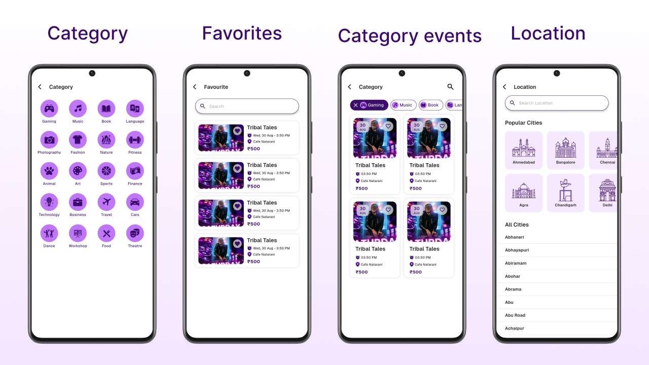 Funatick - Events, Ticket Booking, Tracking and Management Flutter App UI Kit by StyloxDesign